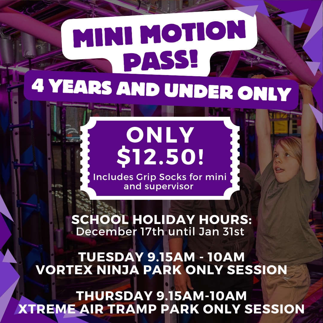 Motion Mini Pass for our smallest customers!