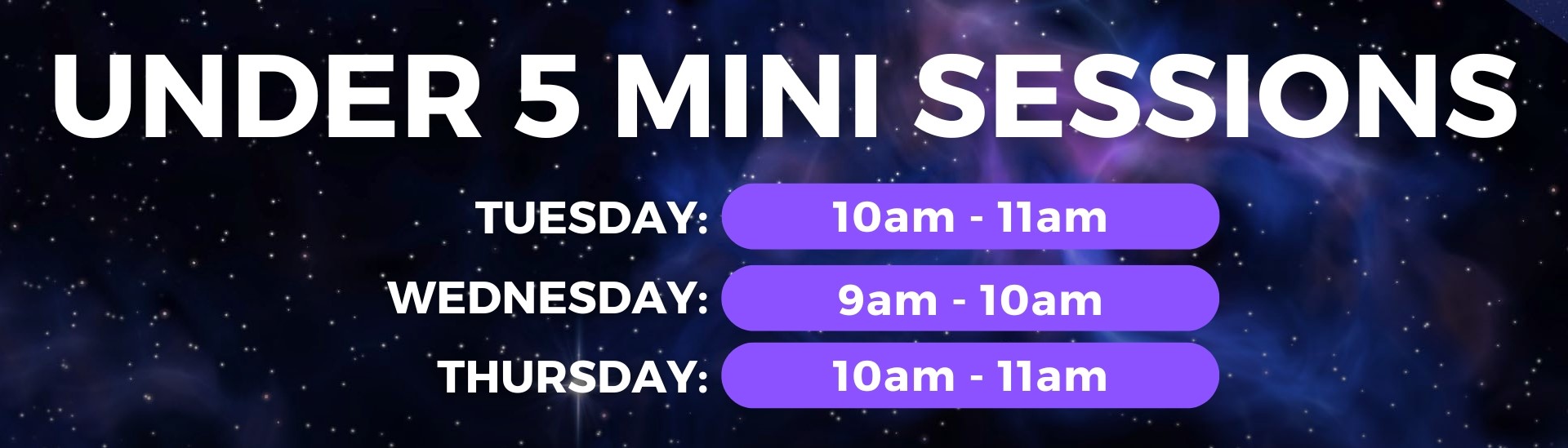 Motion Mini Pass for our smallest customers!